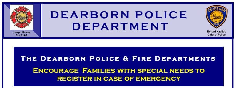 A Special Needs 911 Registry for Dearborn Residents – Stout Middle School